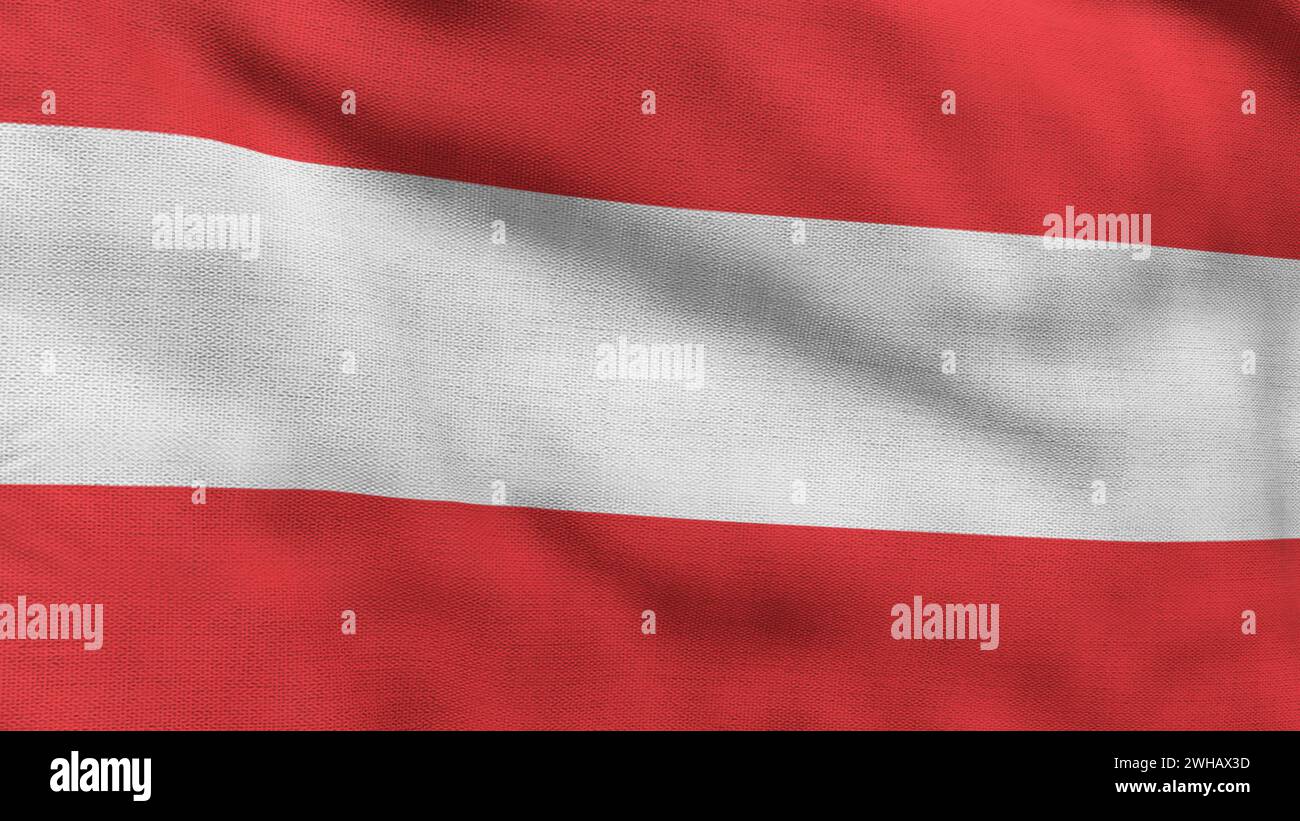 High detailed flag of Austria. National Austria flag. Europe. 3D ...