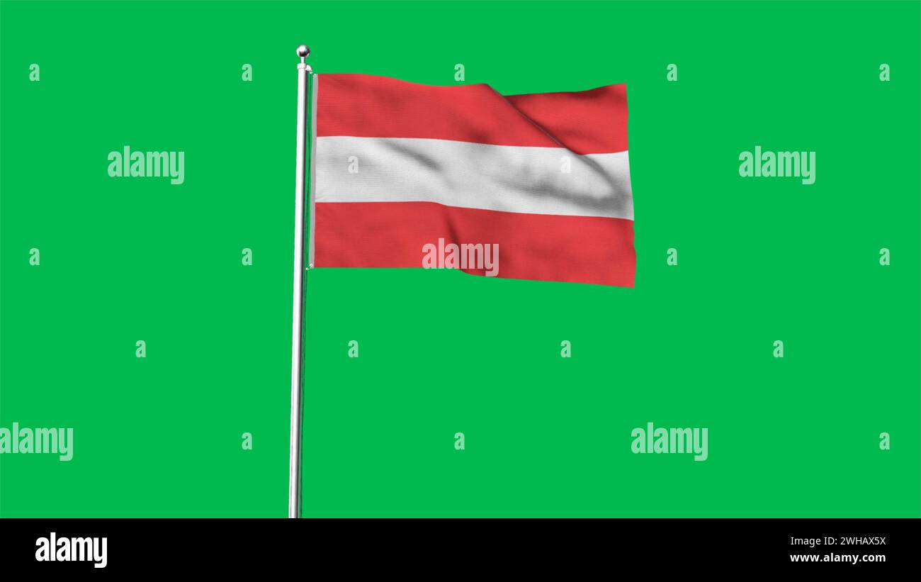High detailed flag of Austria. National Austria flag. Europe. 3D ...