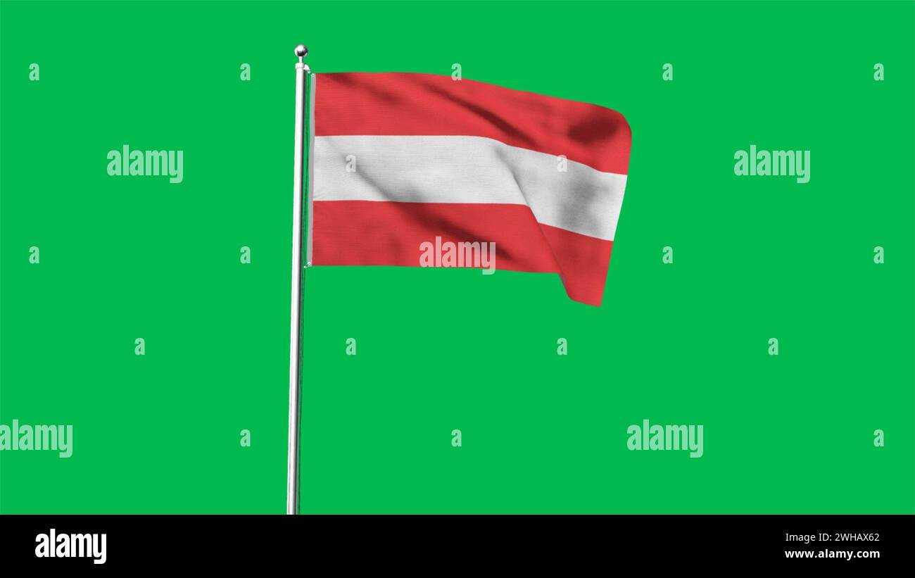 High detailed flag of Austria. National Austria flag. Europe. 3D ...