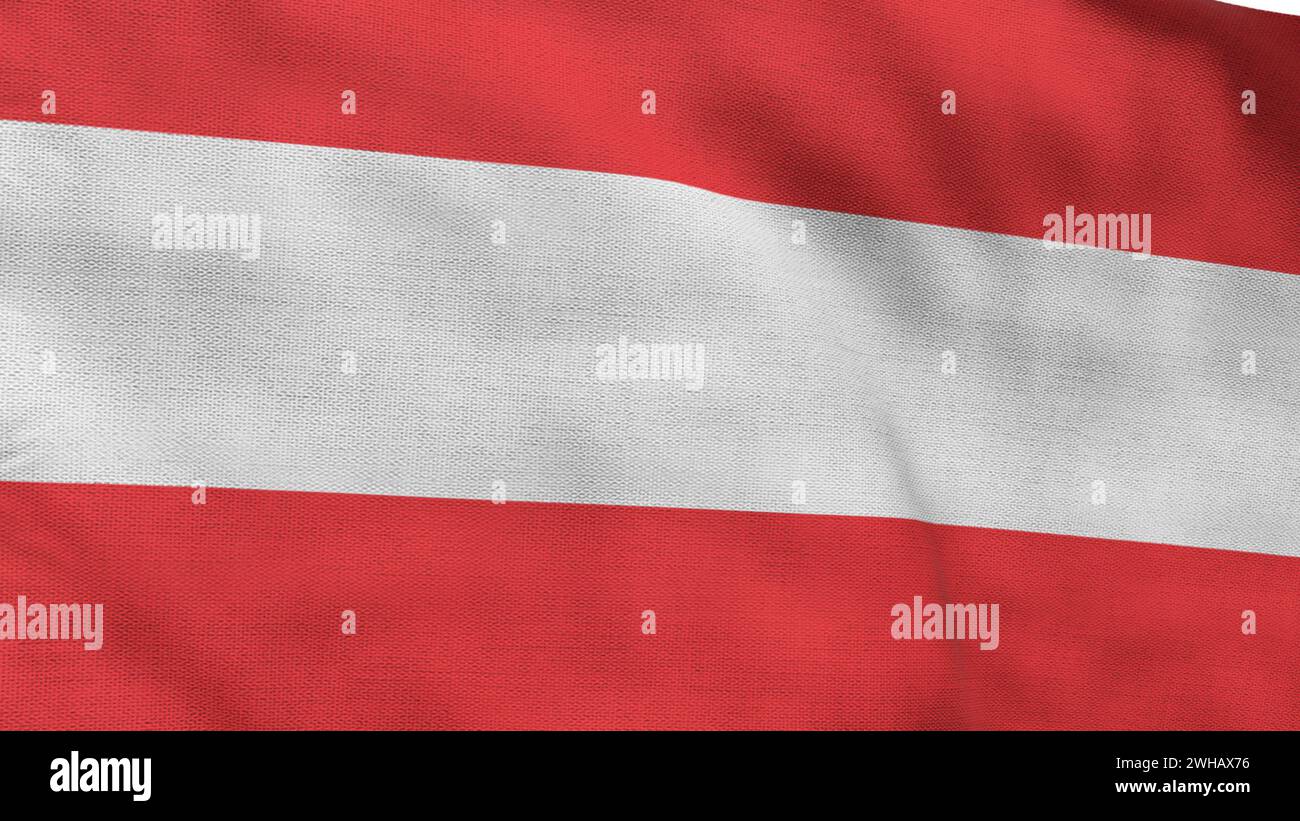 High detailed flag of Austria. National Austria flag. Europe. 3D ...
