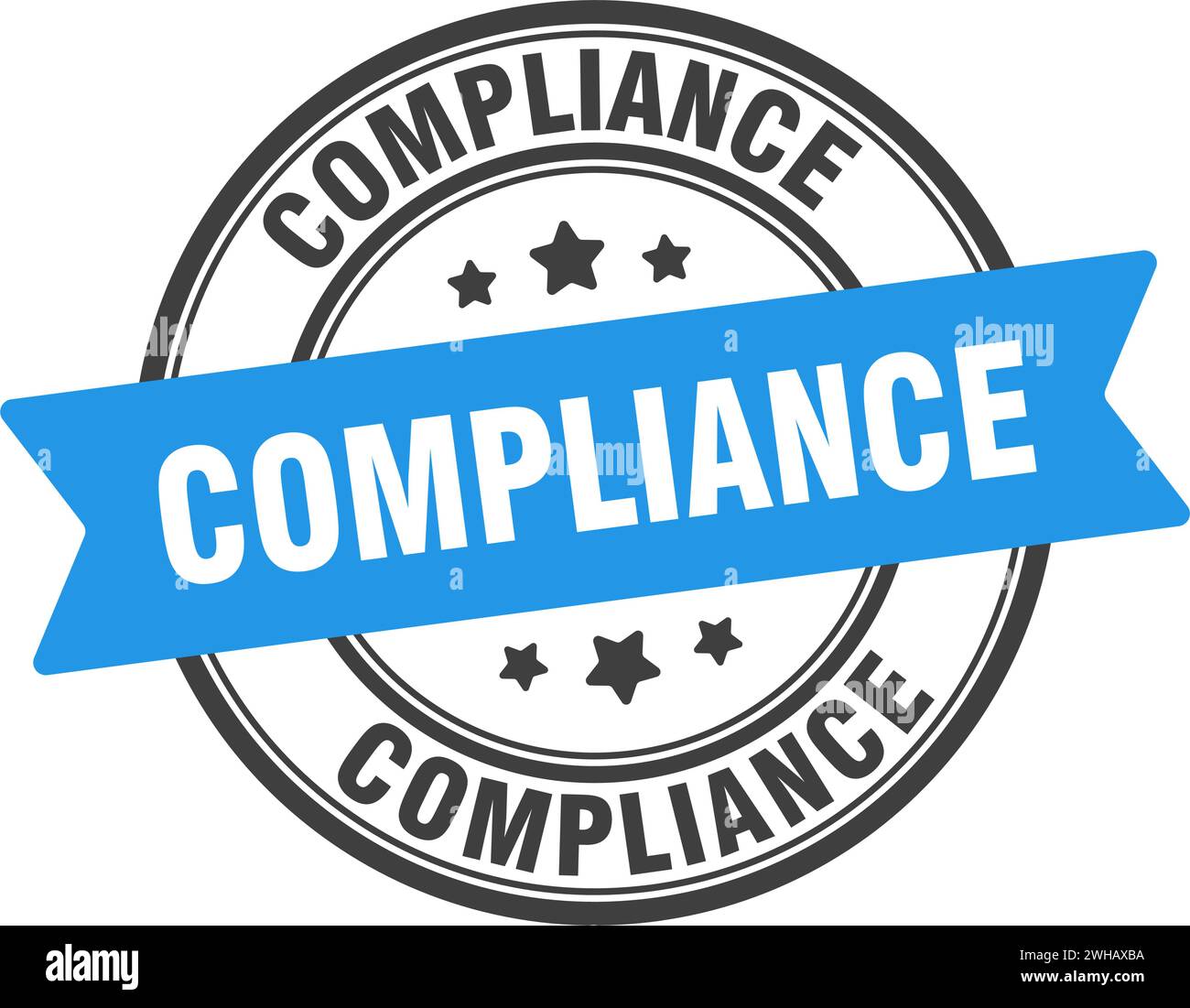 compliance stamp. compliance round sign. label on transparent ...