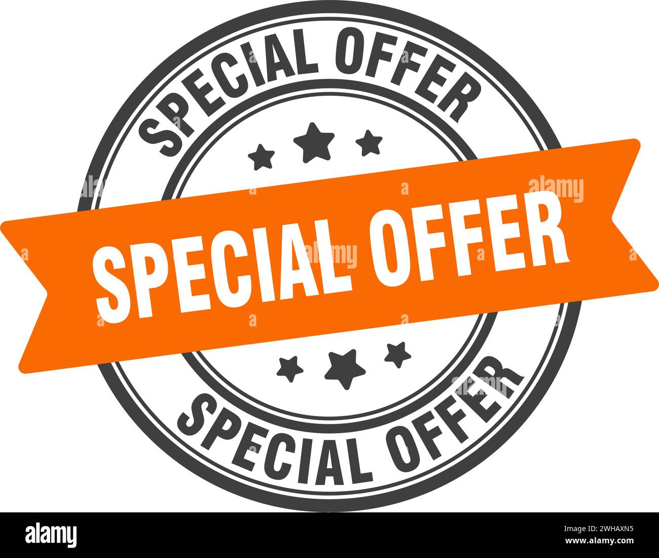 special offer stamp. special offer round sign. label on transparent ...
