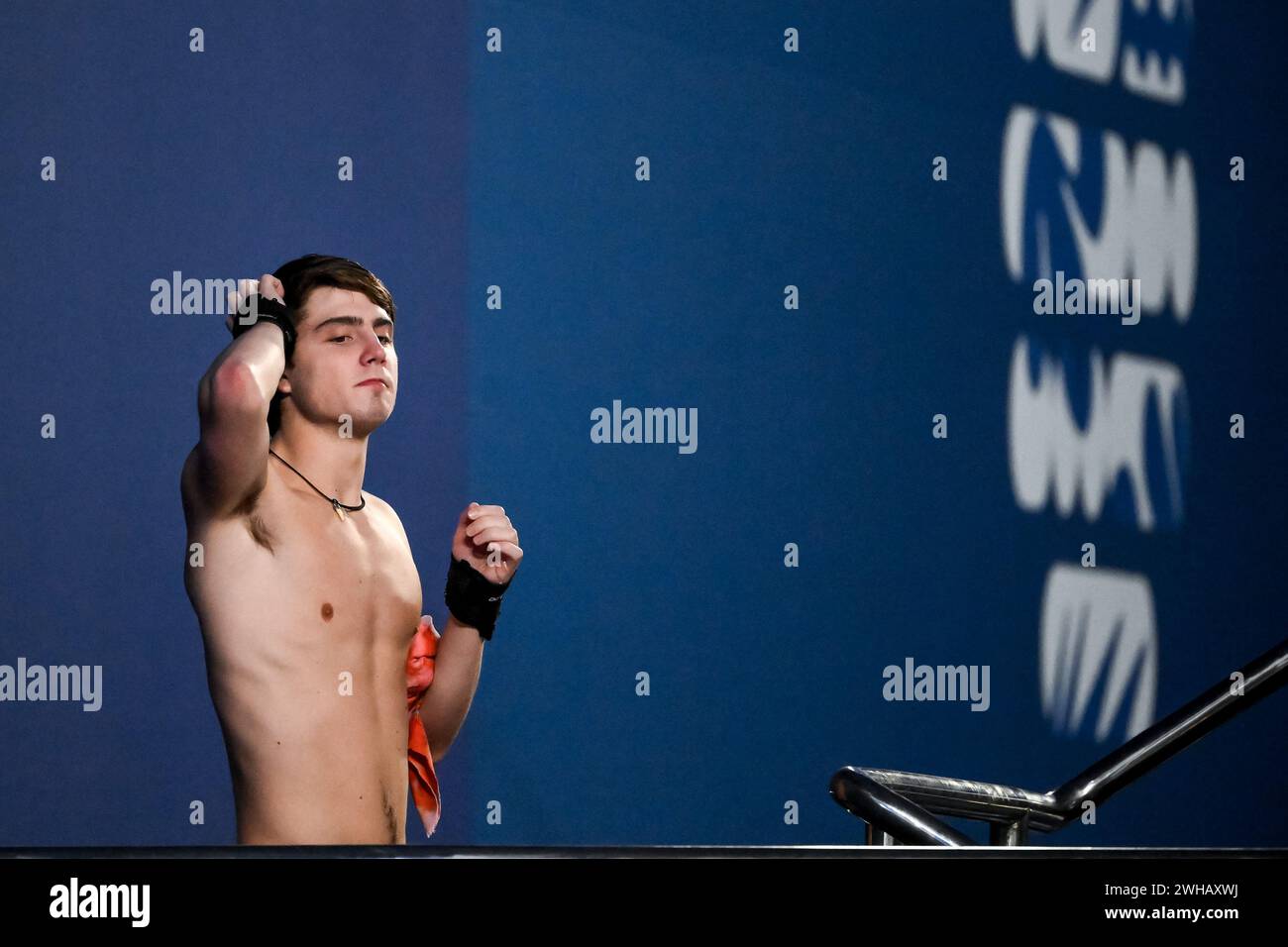 Doha, Qatar. 09th Feb, 2024. Riccardo Giovannini of Italy competes in ...