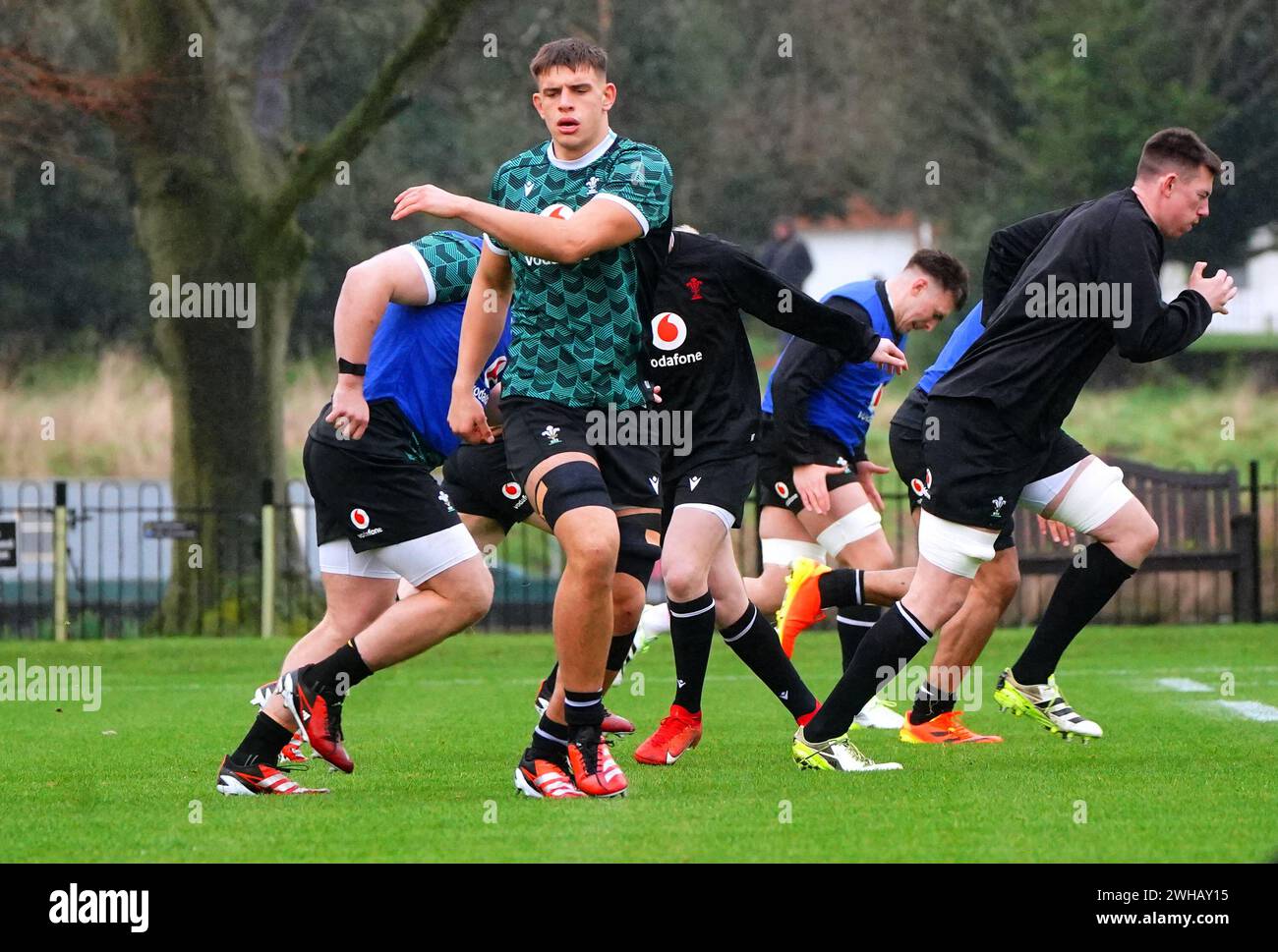 Wales' Dafydd Jenkins during a Captains Run at The Lensbury Resort ...