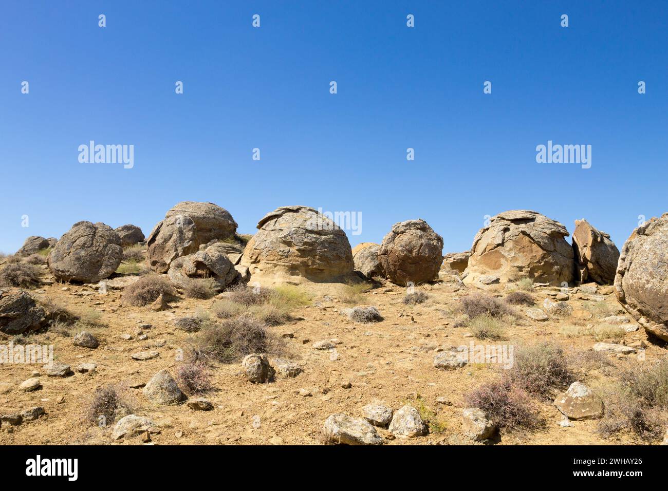 Valley of the spheres, Torysh, Mangystau region, Kazakhstan. Torysh ...