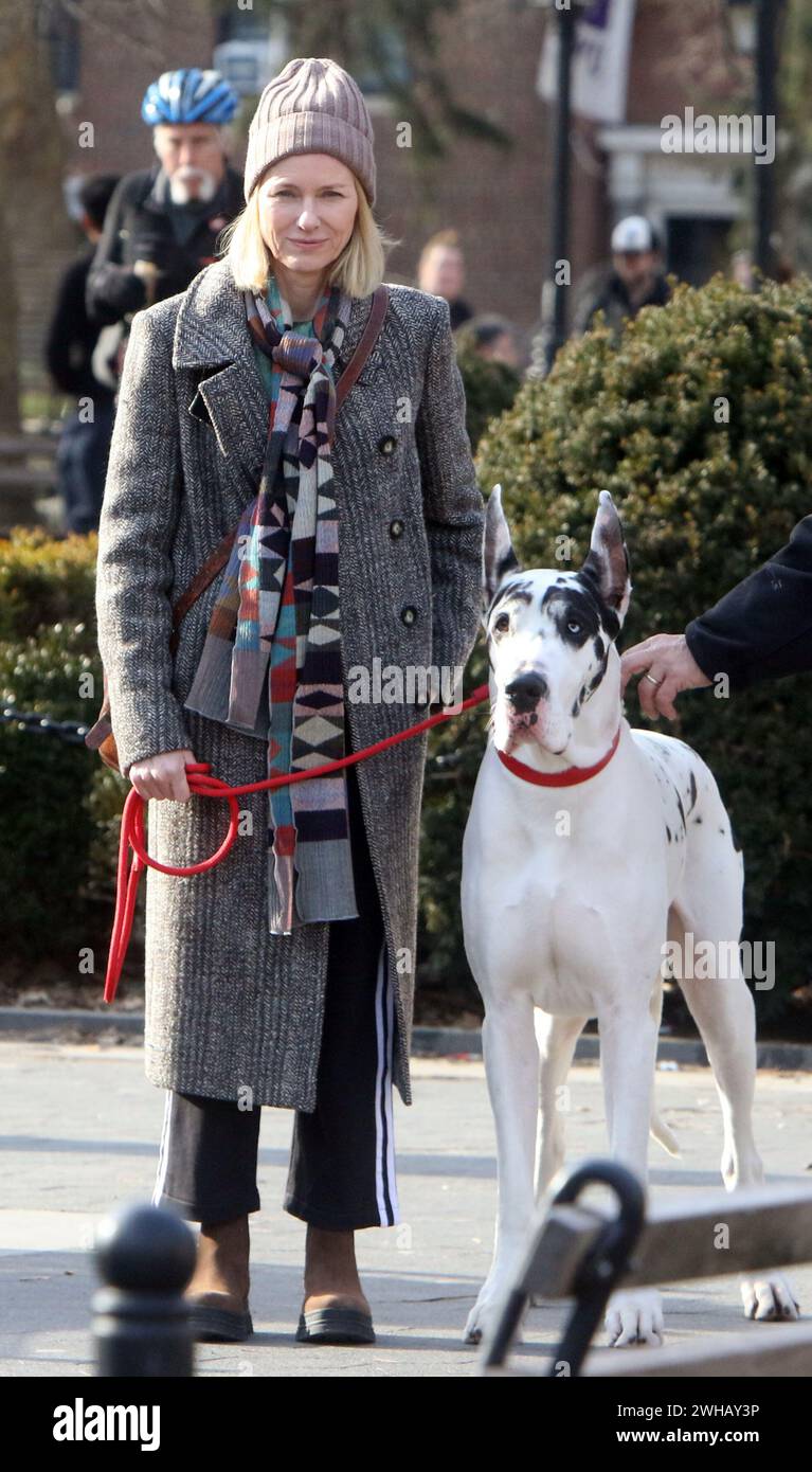 New York, NY, USA. 8th Feb, 2024. Naomi Watts on the set of the new ...