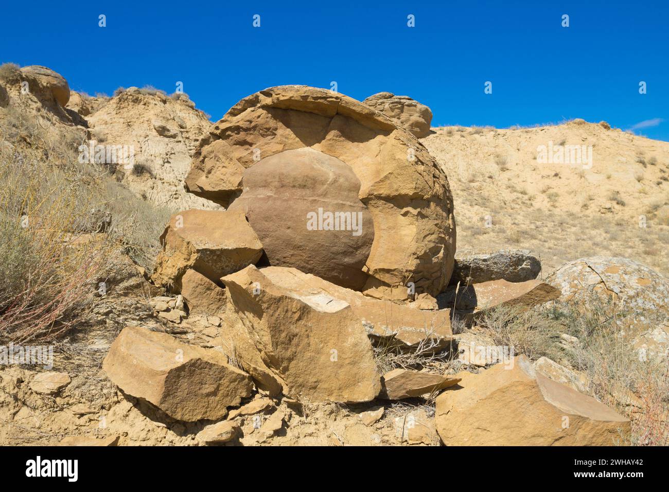 Valley of the spheres, Torysh, Mangystau region, Kazakhstan. Torysh ...