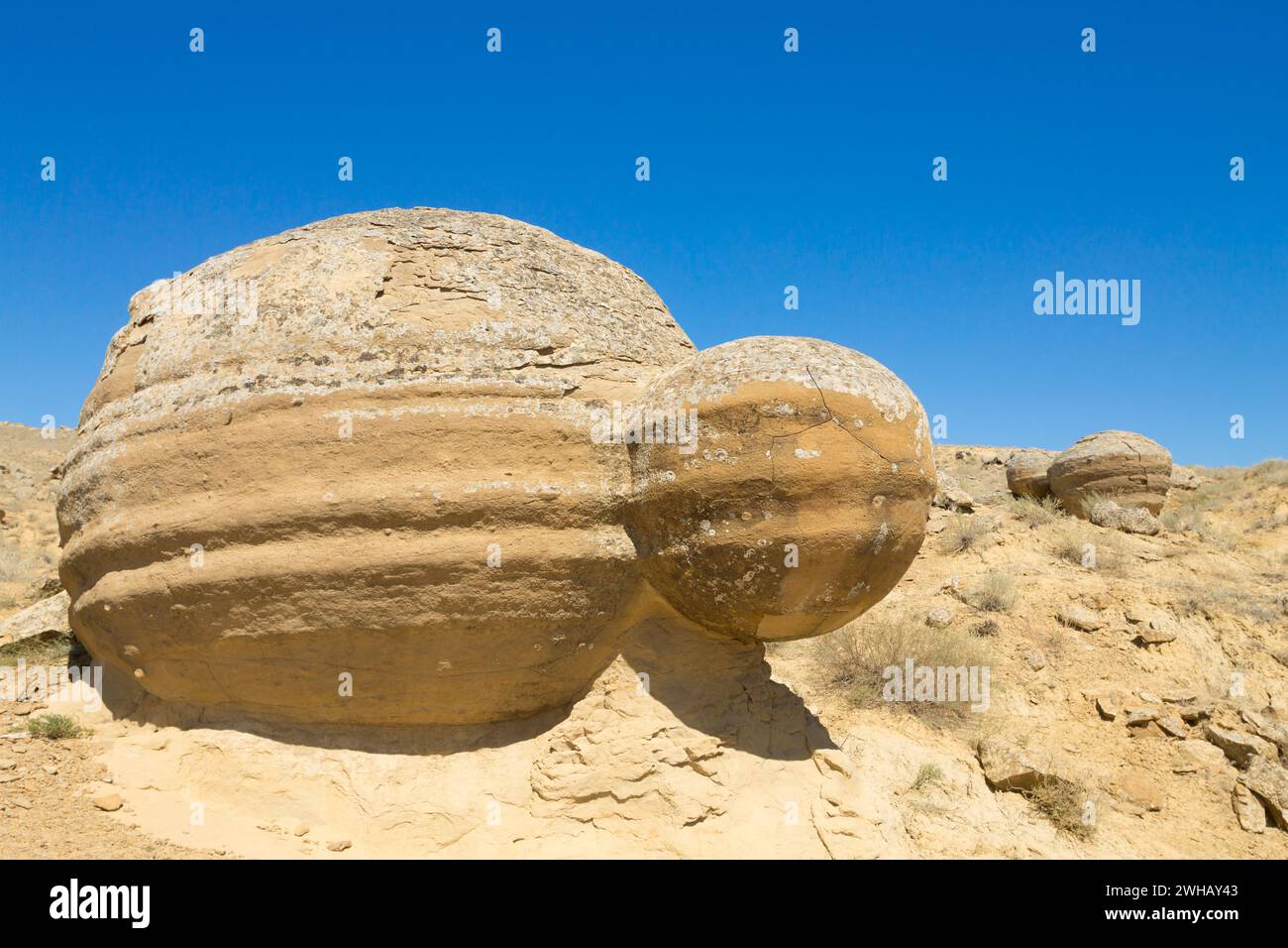 Valley of the spheres, Torysh, Mangystau region, Kazakhstan. Torysh ...