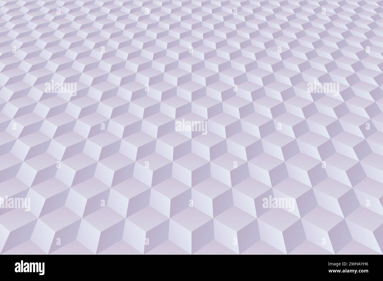 Abstract mosaic background in projection with 3d cubes. vector ...