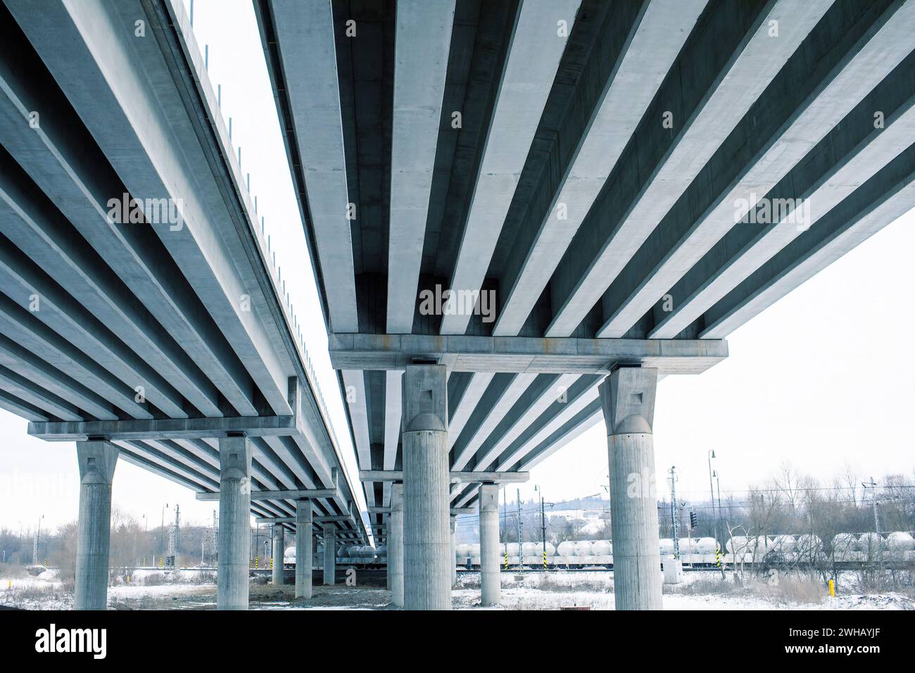 Concrete highway under construction. High quality photo Stock Photo - Alamy
