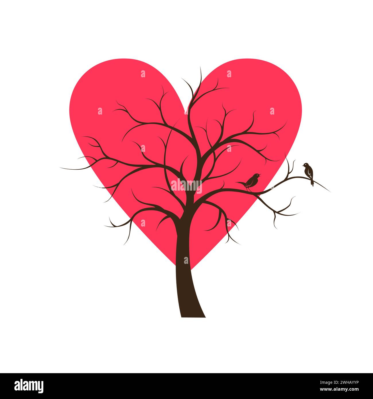 Chinese birds tree Stock Vector Images - Alamy