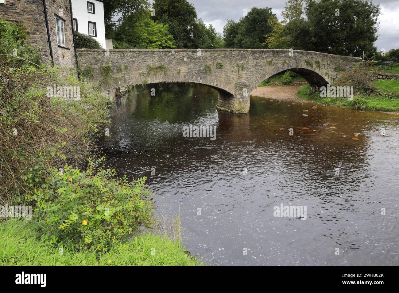 The 17th century Frank's Bridge over the River Eden, Kirkby Stephen ...