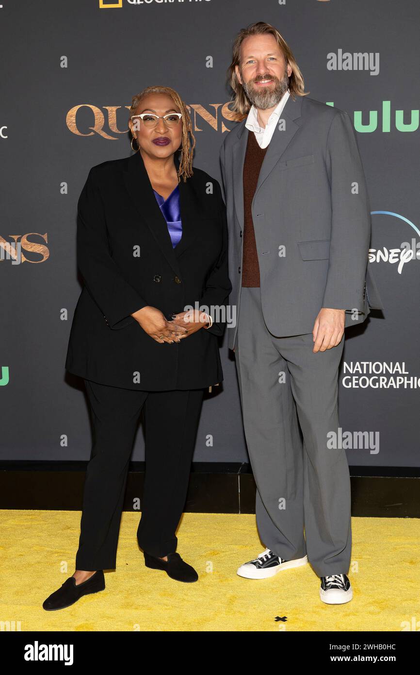 Los Angeles, USA. 08th Feb, 2024. Lisa Cortes and Diego Hurtado de ...