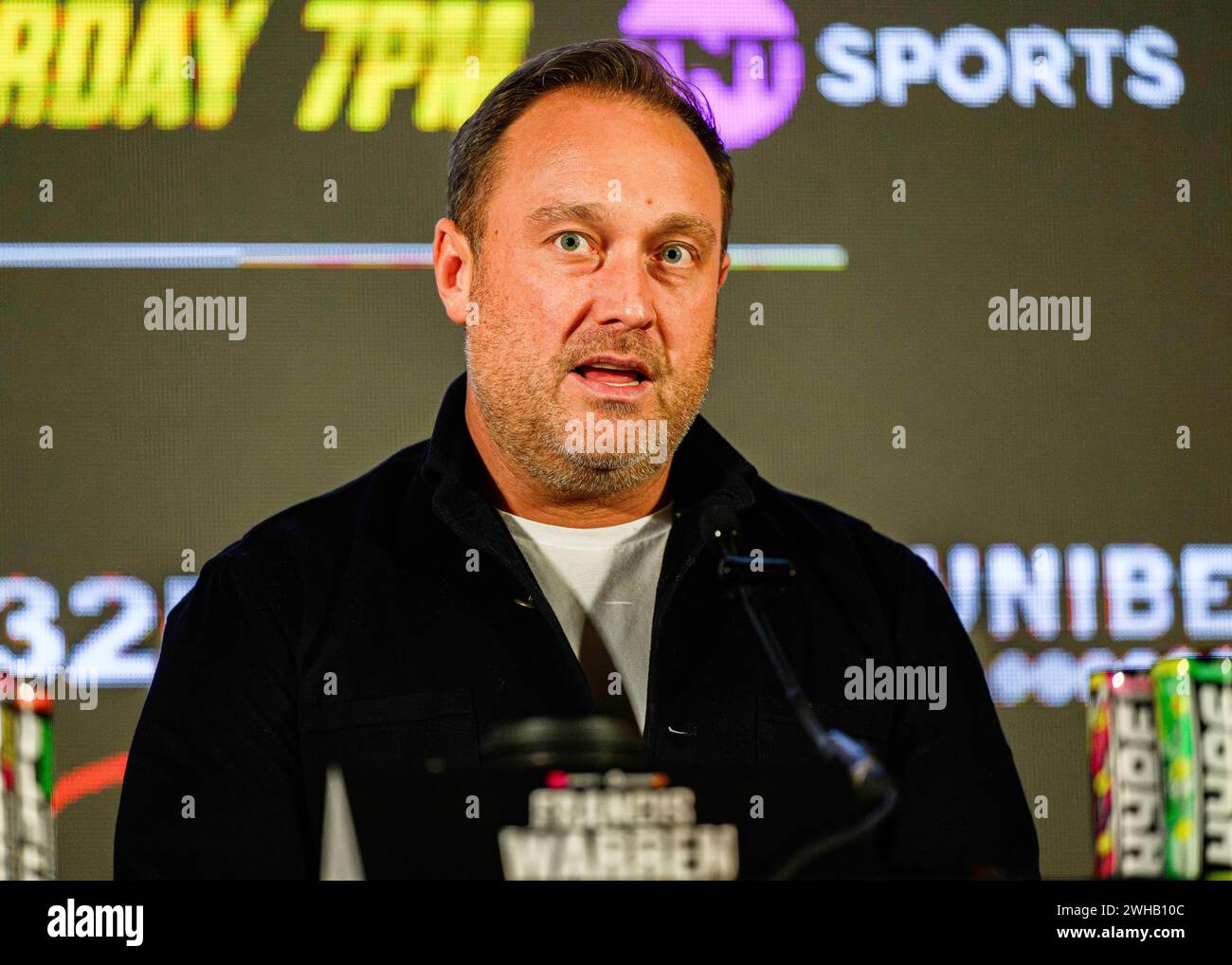 LONDON, UNITED KINGDOM. 08 Feb, 24. Francis Warren during Queensberry ...