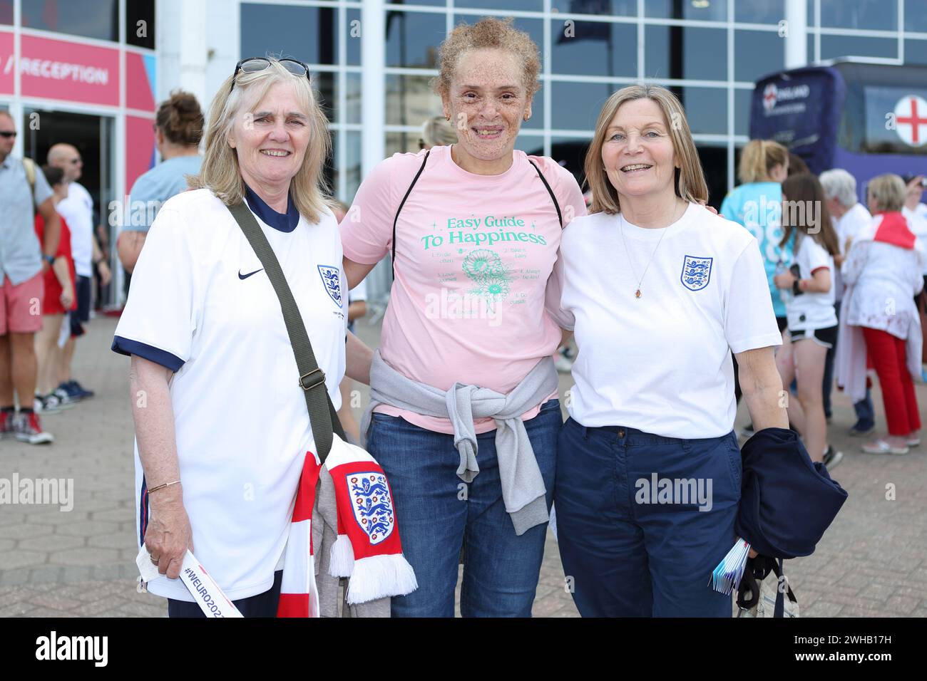 Female Fans England v Northern Ireland UEFA Womens Euro 2022 at St Mary ...