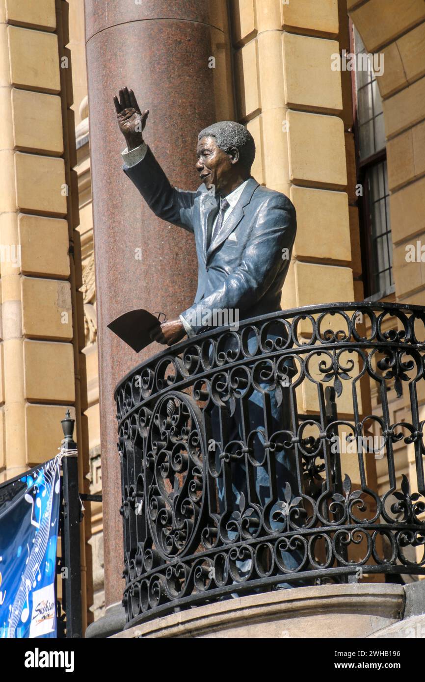 Bronze statue of Nelson Mandela by Xhanti Mpakama and Barry Jackson on ...