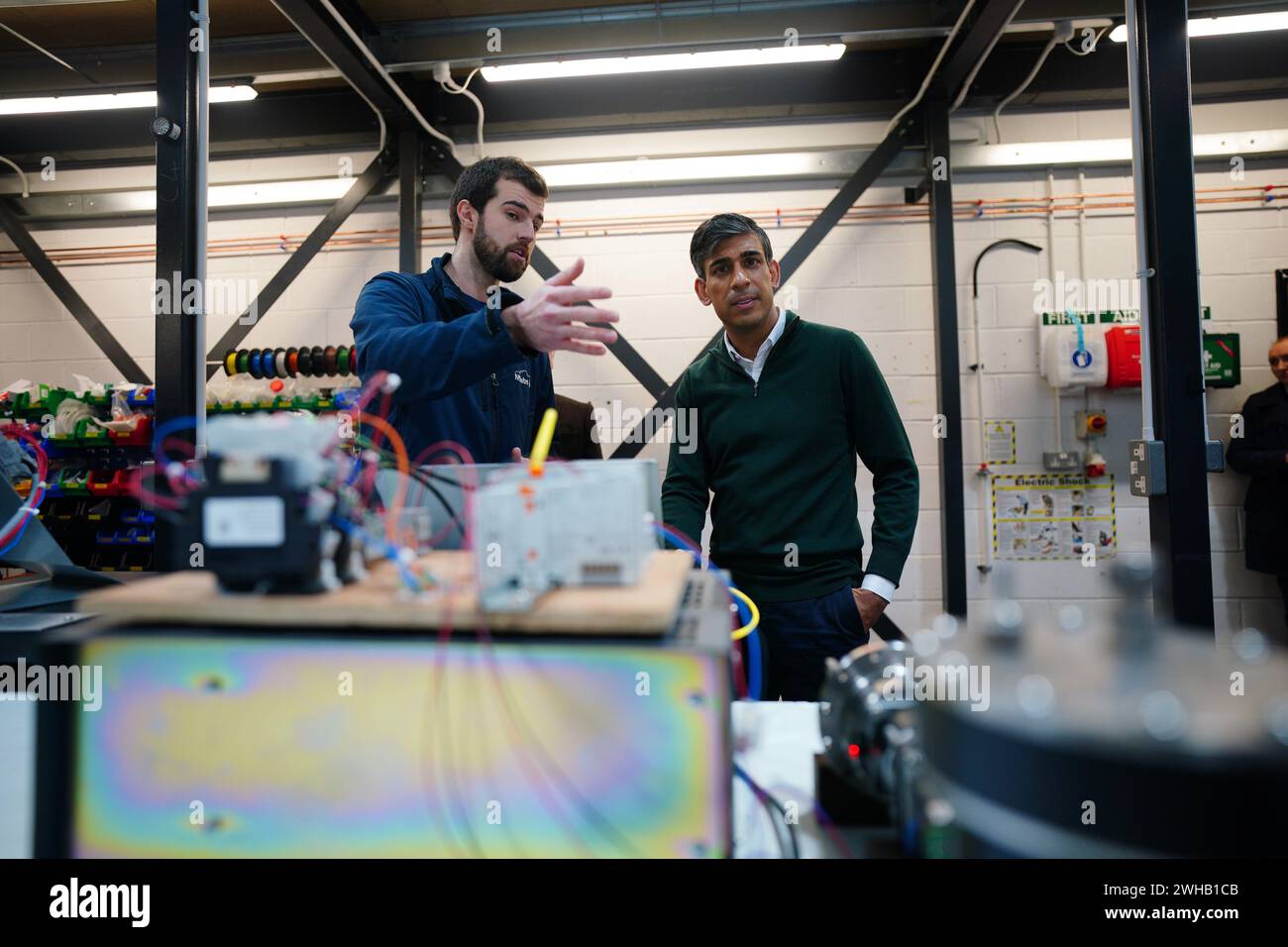 Prime Minister Rishi Sunak during his visit to MSubs in Plymouth, Devon ...