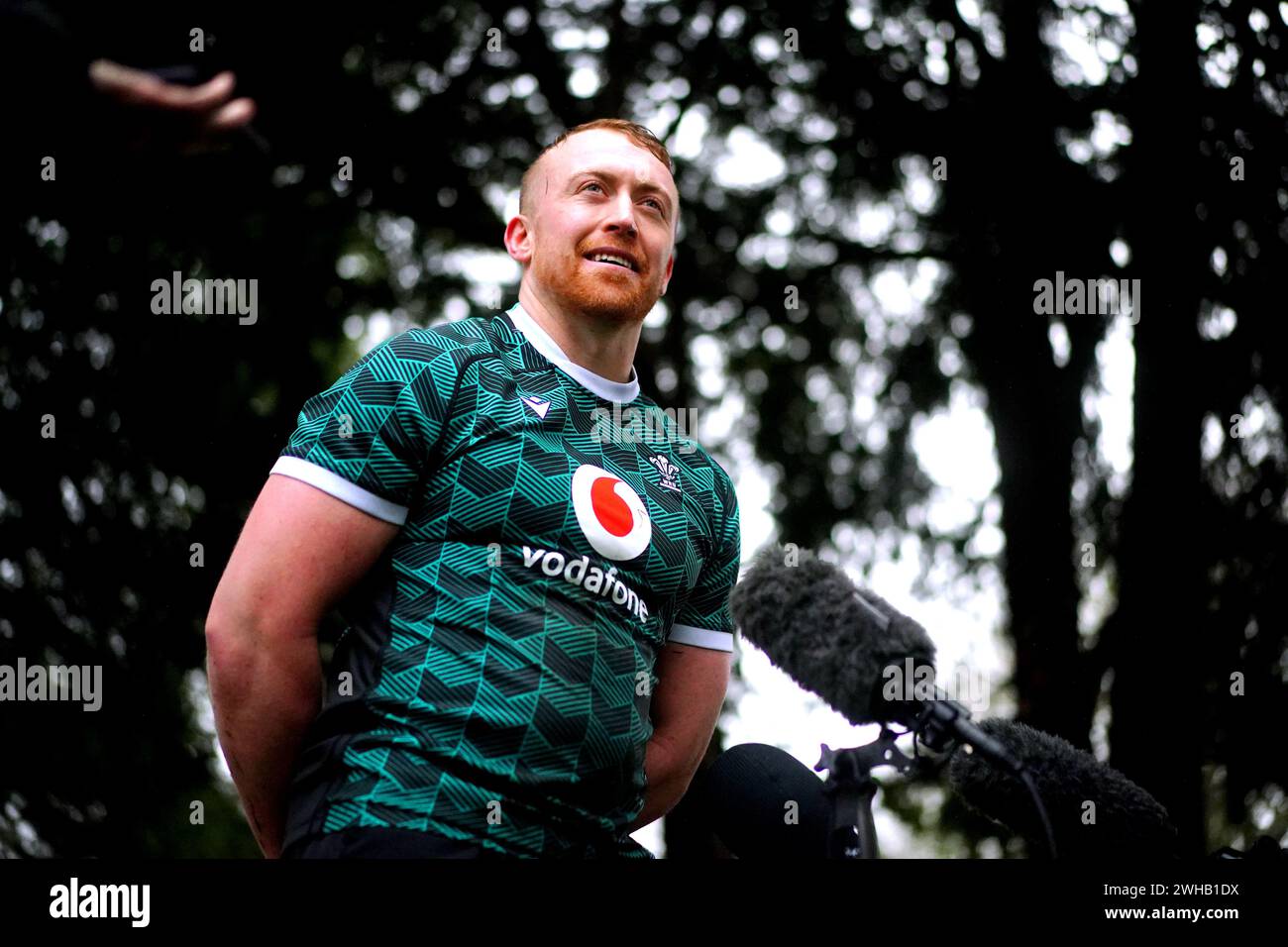 Wales' Tommy Reffell speaks to the media during a Captains Run at The ...