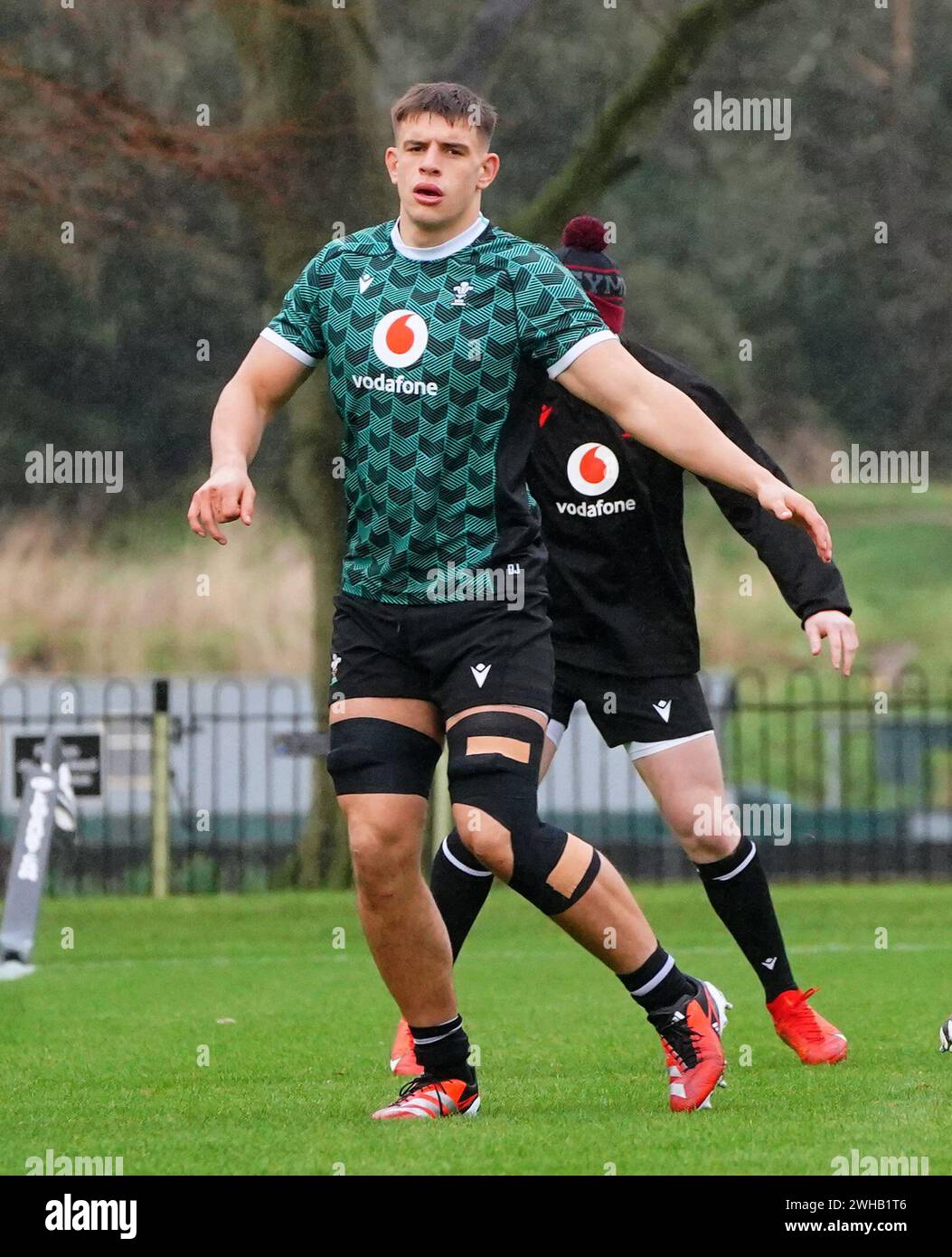 Wales' Dafydd Jenkins during a Captains Run at The Lensbury Resort ...
