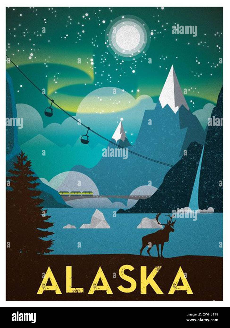 Retro travel posters worldwide hi-res stock photography and images - Alamy