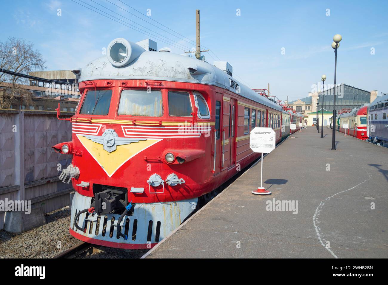 SAINT PETERSBURG, RUSSIA - MARCH 30, 2016: Motor head car of the Soviet ...