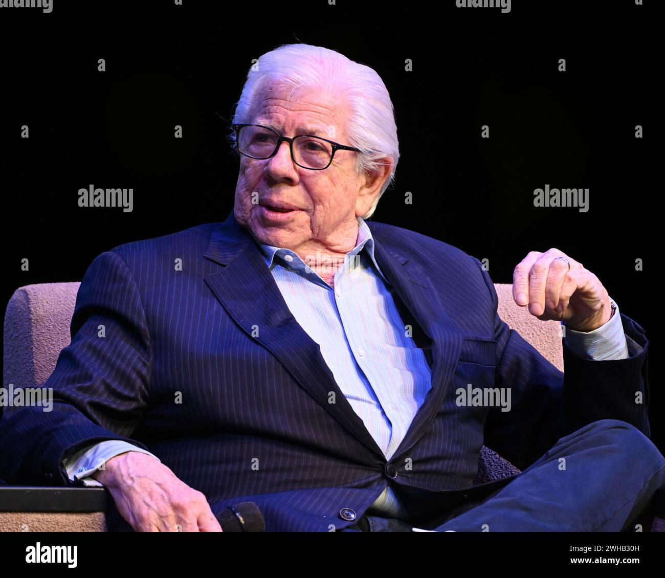Boca Raton. 08th Feb, 2024. Carl Bernstein speaks during A Conversation ...