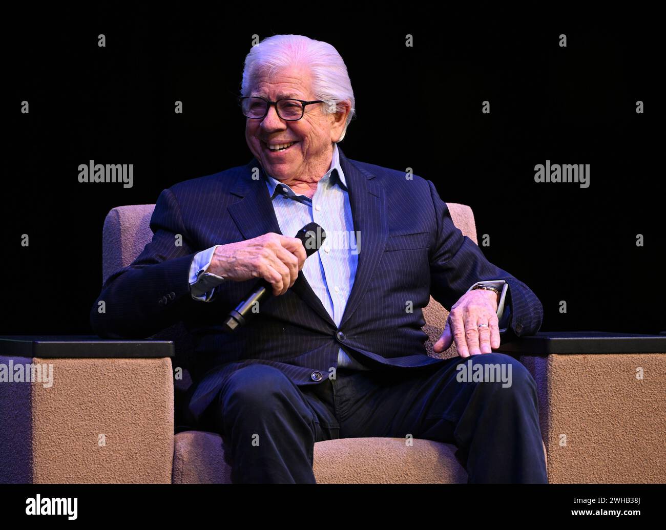 Boca Raton. 08th Feb, 2024. Carl Bernstein speaks during A Conversation ...