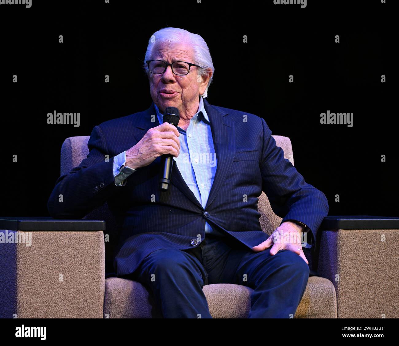 Boca Raton. 08th Feb, 2024. Carl Bernstein speaks during A Conversation ...
