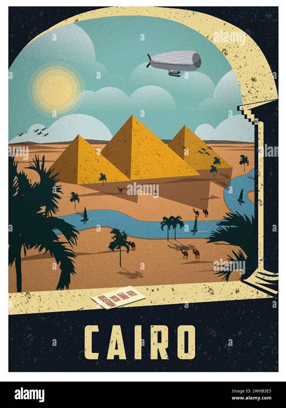 Retro travel posters worldwide hi-res stock photography and images - Alamy