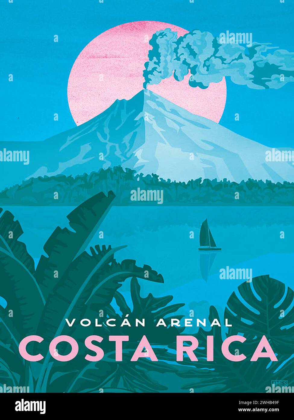 Retro travel posters worldwide hi-res stock photography and images - Alamy