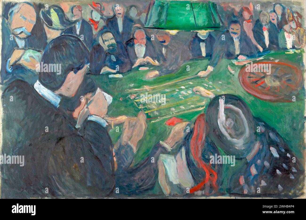 Edvard Munch (1863-1944) - Norwegian - Expressionism - at the roulette ...