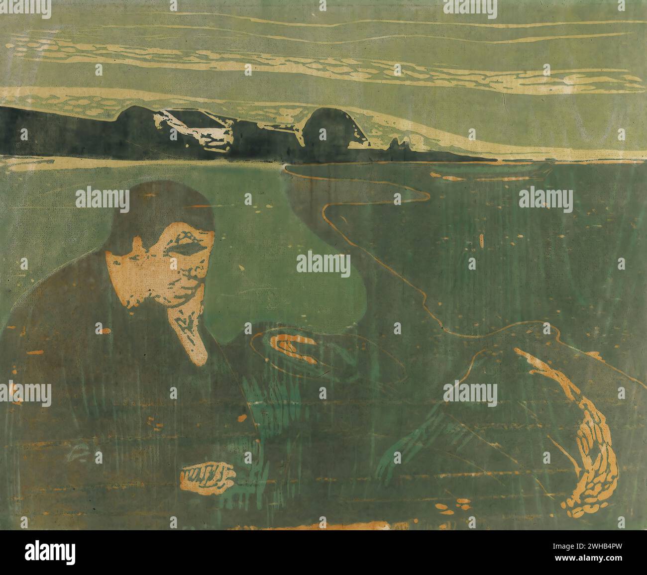 Edvard Munch (1863-1944) - Norwegian - Expressionism - evening ...