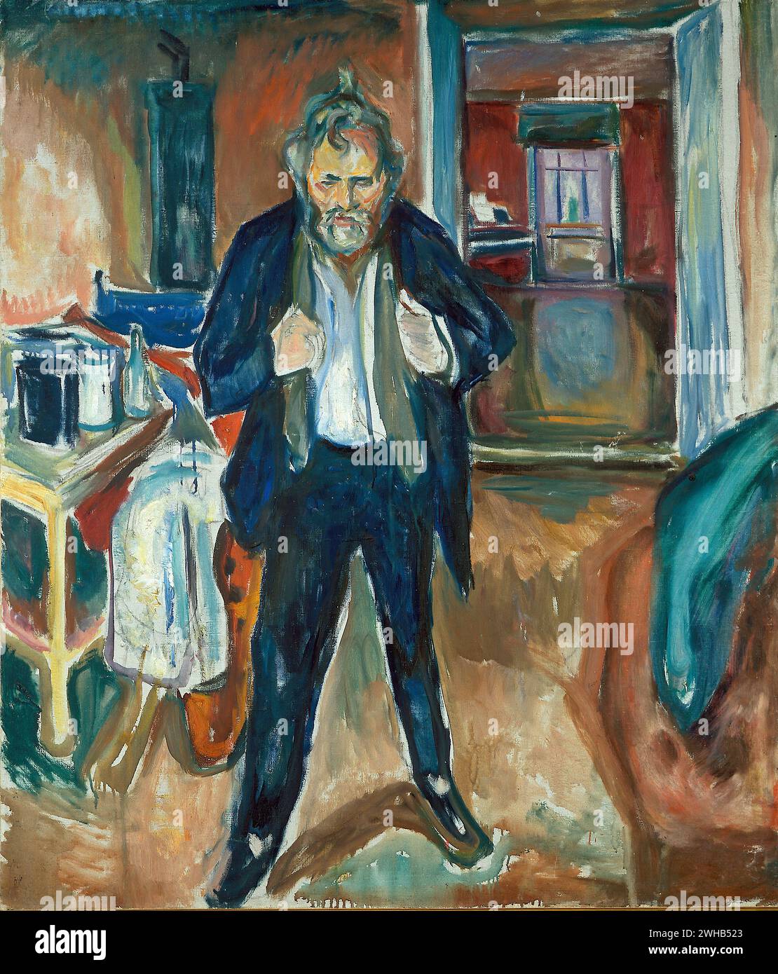 Edvard Munch (1863-1944) - Norwegian - Expressionism - sleepless night ...