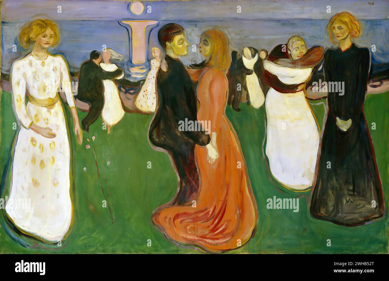 Edvard Munch (1863-1944) - Norwegian - Expressionism - the dance of life [1899-1900] /1 Stock ...