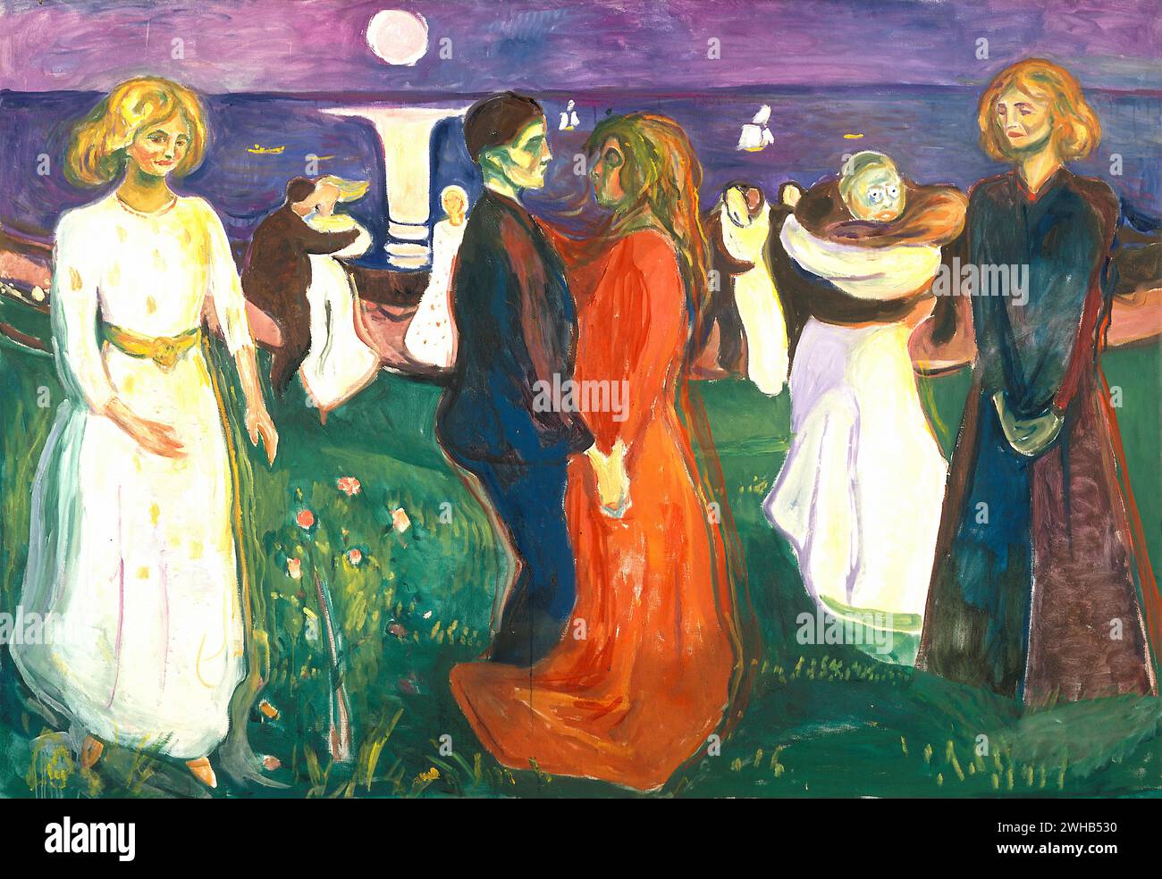 Edvard Munch (1863-1944) - Norwegian - Expressionism - the dance of ...