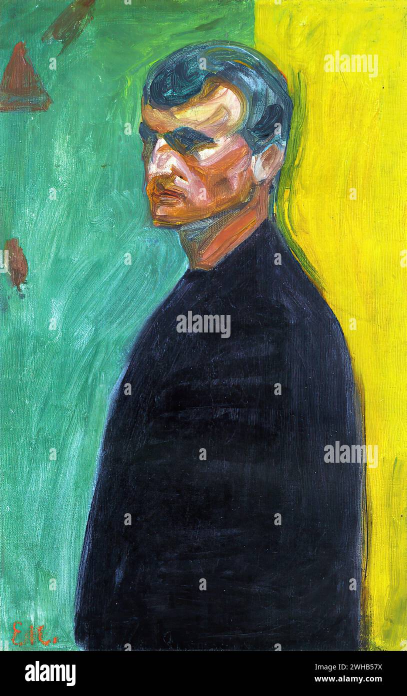 Edvard Munch (1863-1944) - Norwegian - Expressionism circa 1904 self ...