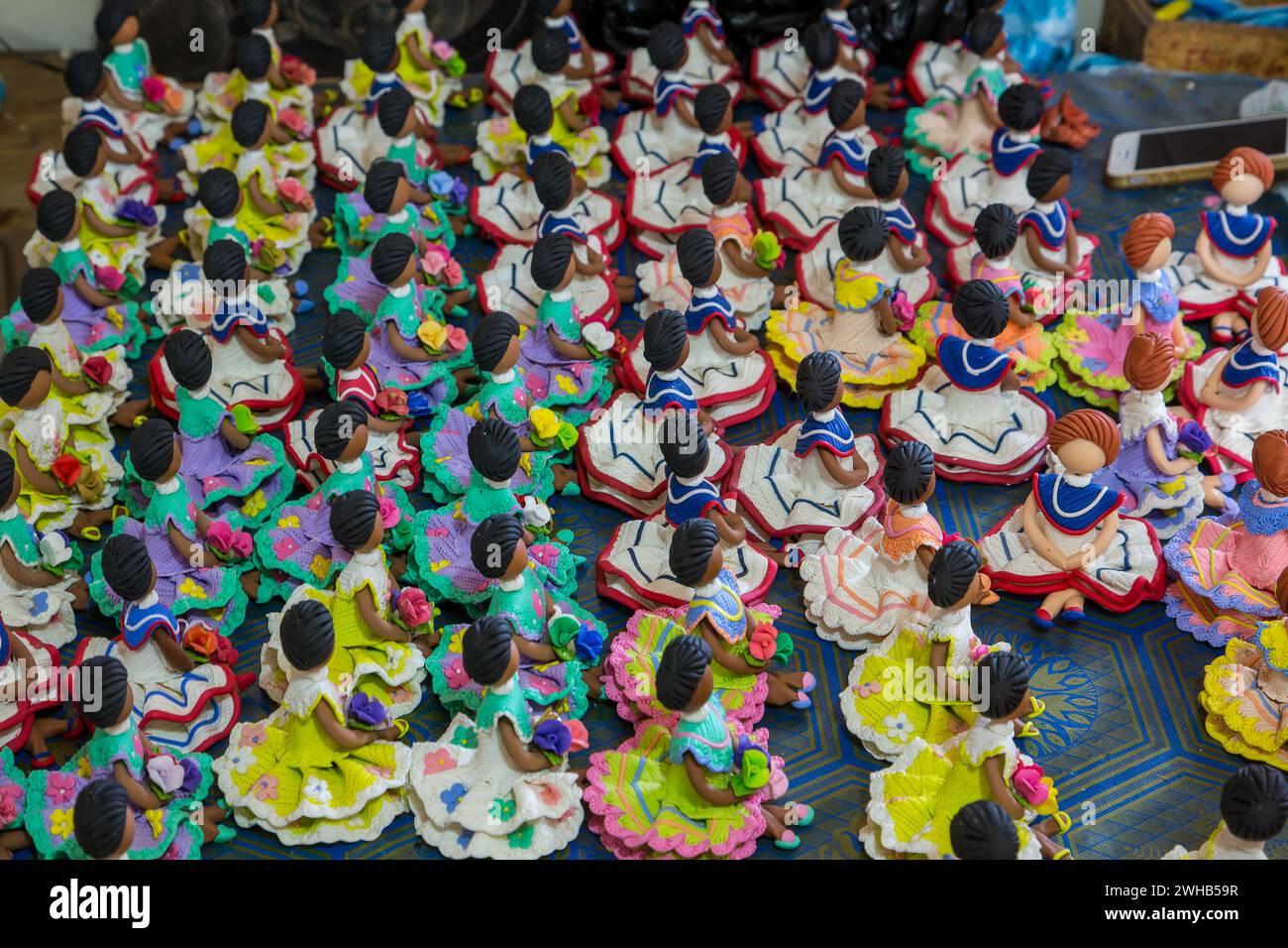 Dominican faceless dolls in a home workshop in the Dominican Republic ...
