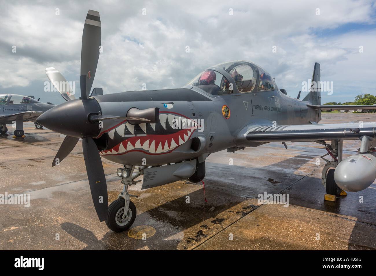 A Dominican Air Force Embraer EMB 314 Super Tucano fighter aircraft at ...