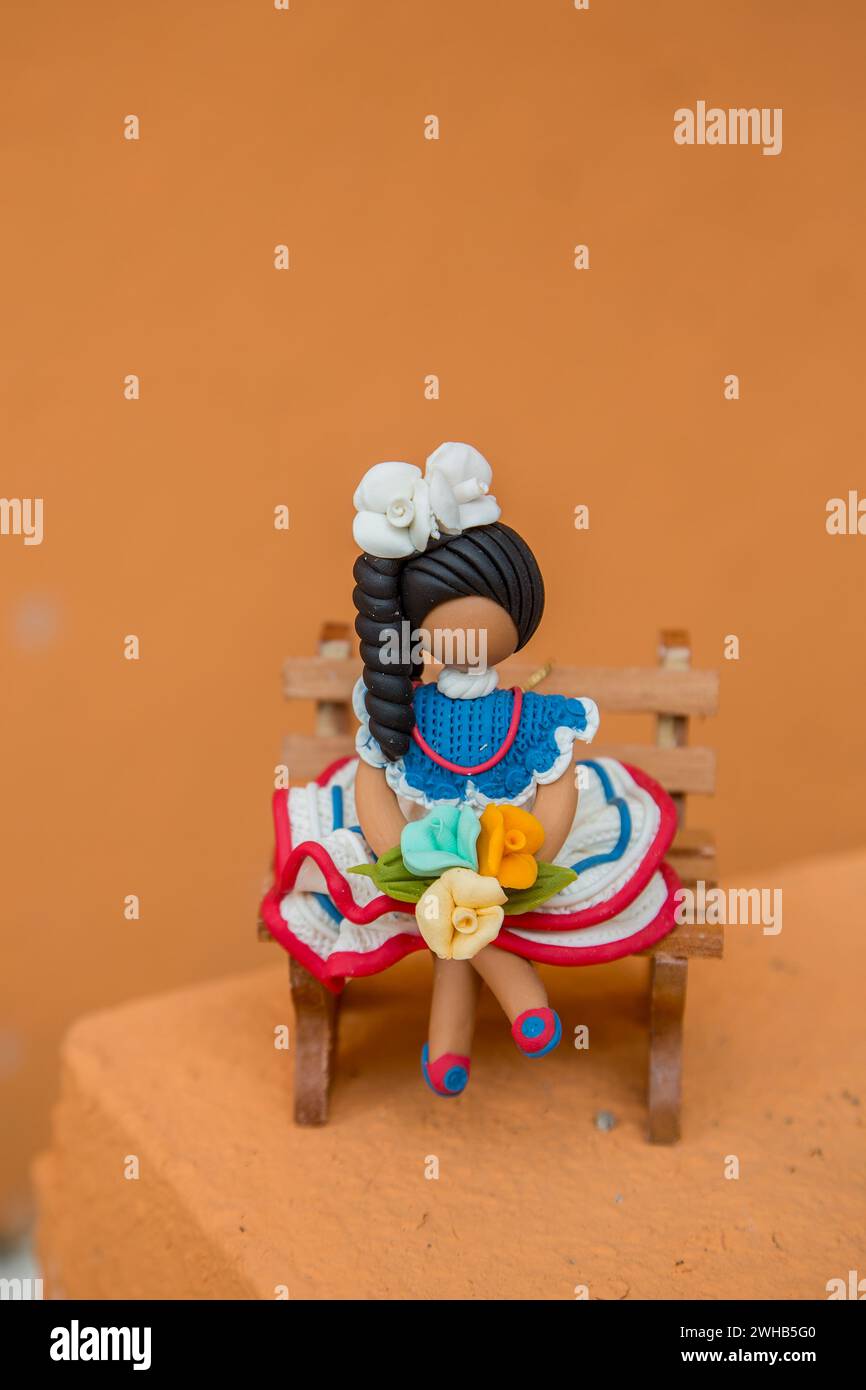 A Dominican faceless doll in a home workshop in the Dominican Republic ...