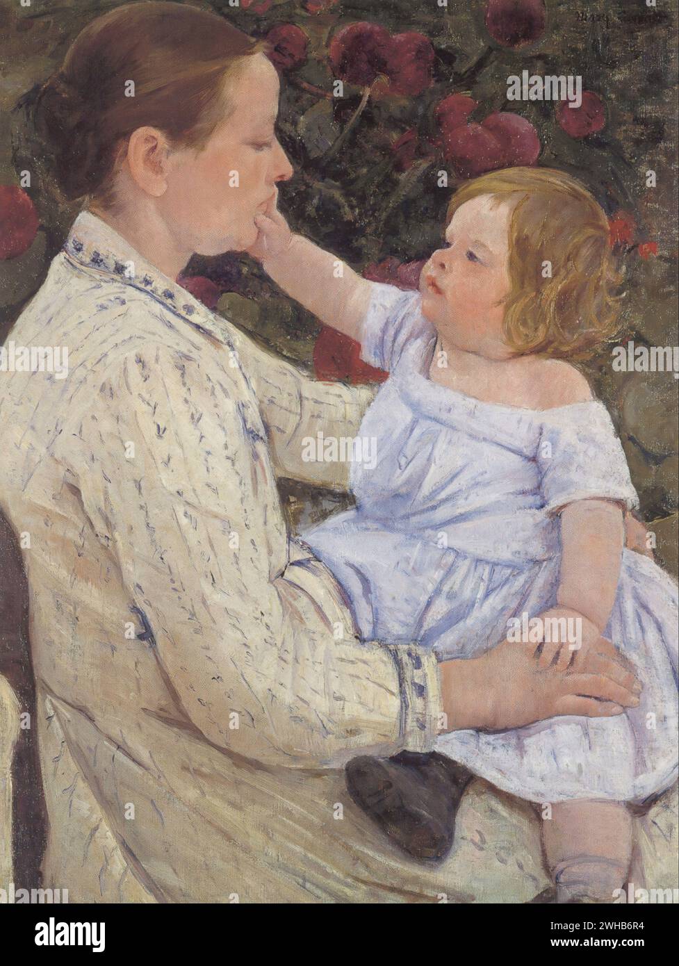 Mary Cassat - Caresse d'enfant Stock Photo - Alamy