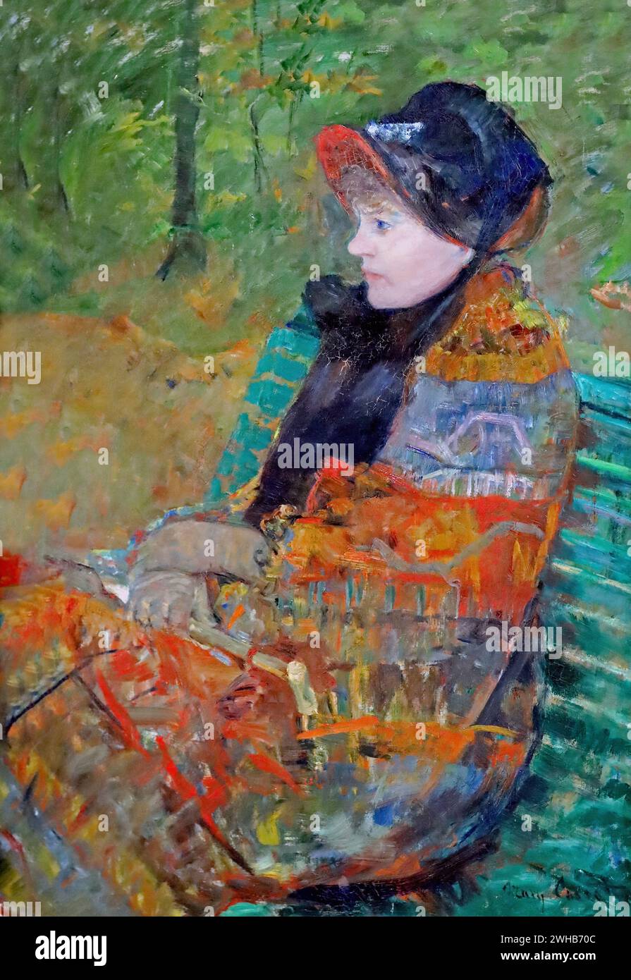 Mary Cassatt - Autumn (aka Profile of Lydia Cassatt) [1880] Stock Photo ...