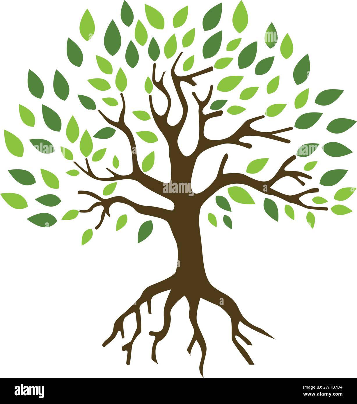 family tree logo template vector illustration Stock Vector Image & Art ...