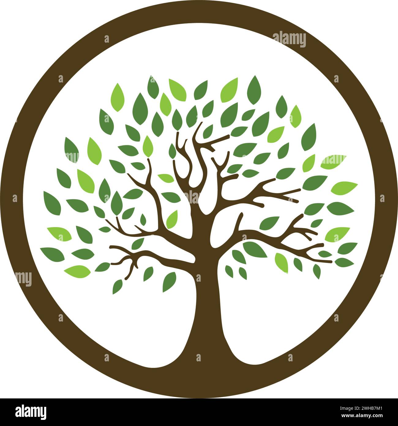 family tree logo template vector illustration Stock Vector Image & Art ...