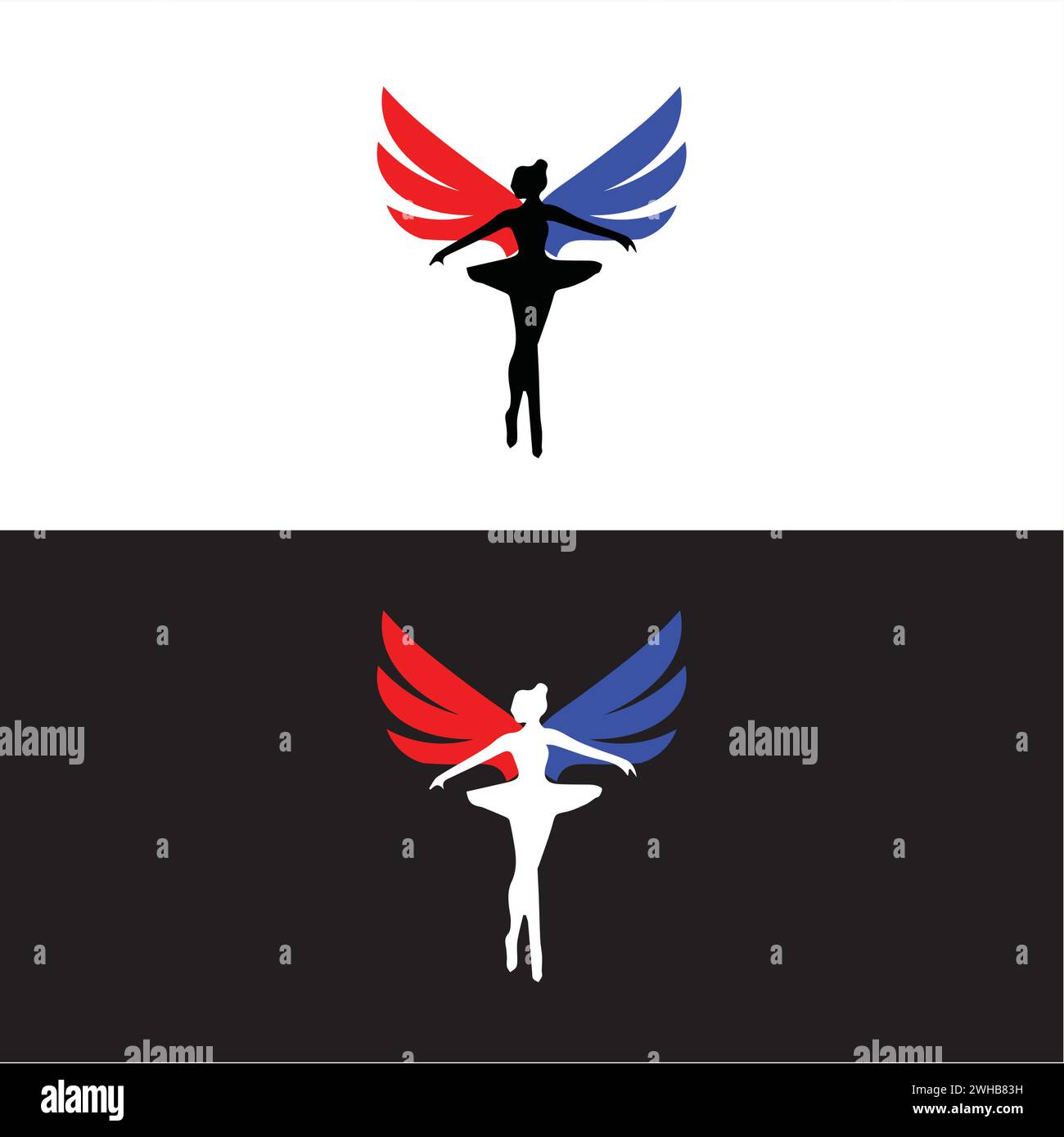 Danceing vector logo.Dancing lady logo Stock Vector Image & Art - Alamy