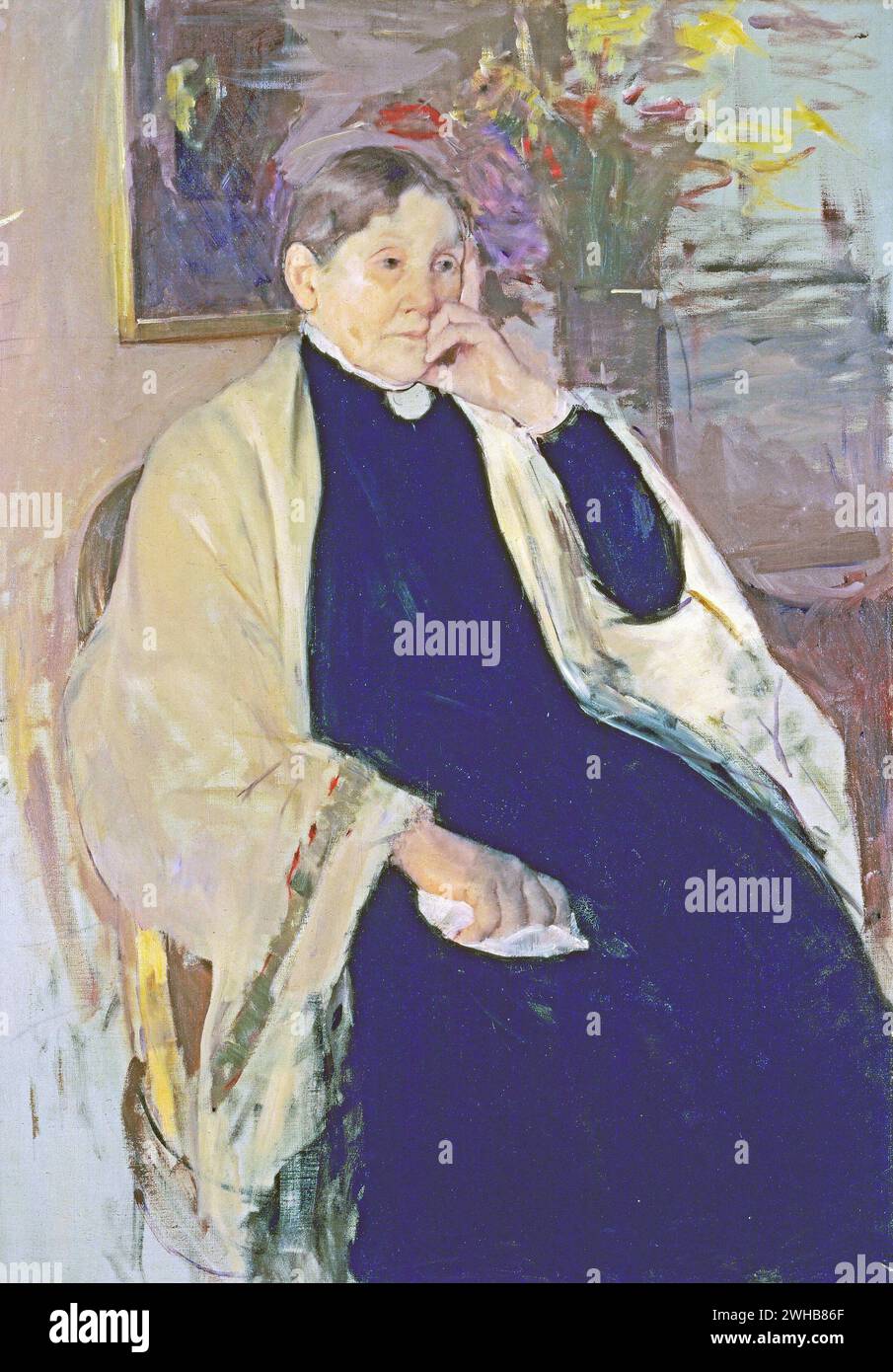 Mary Cassatt - The Artist's Mother aka Portrait Katherine Kelso Cassatt ...