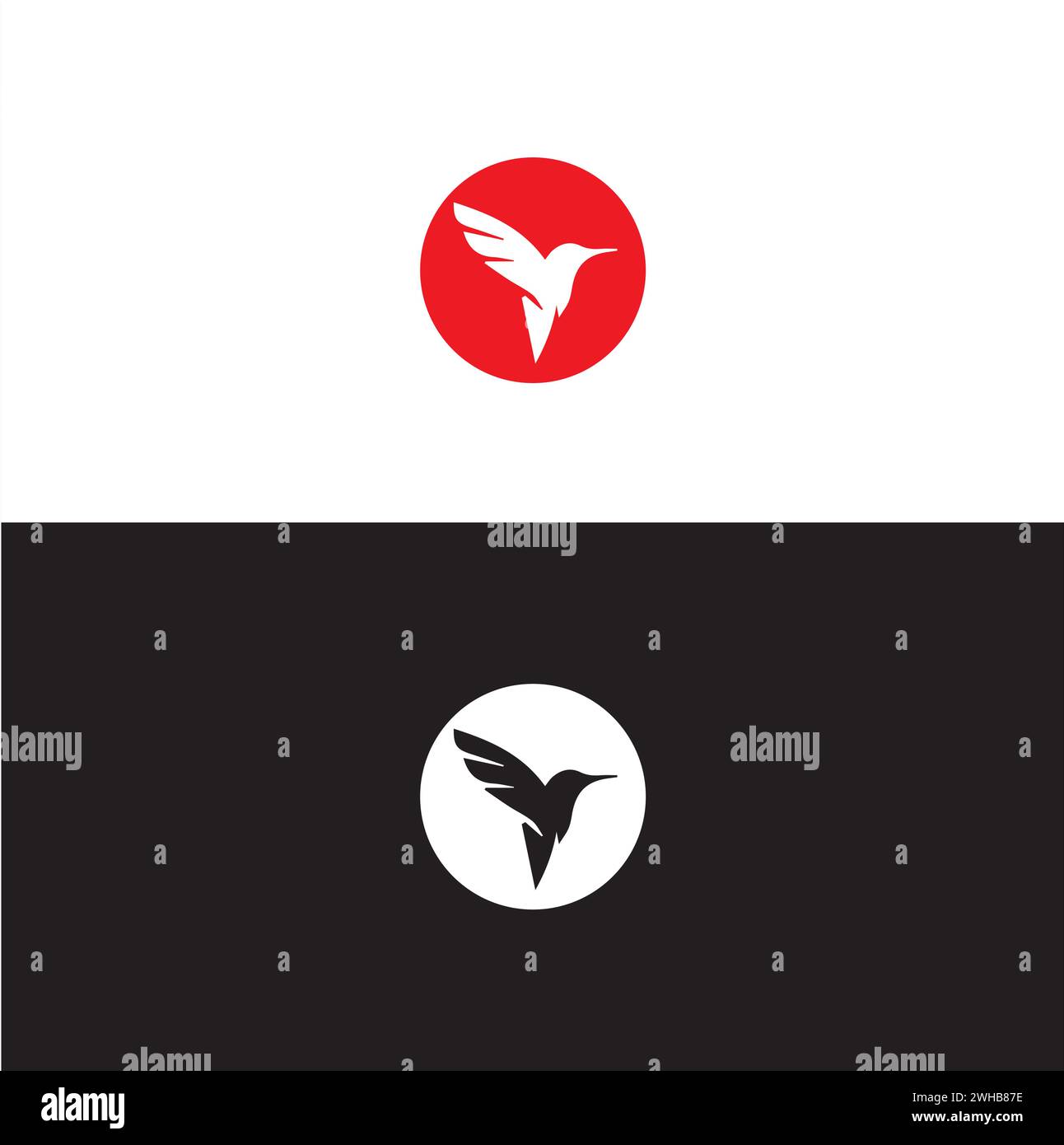 Brid vector logo.Bird wing logo Stock Vector Image & Art - Alamy