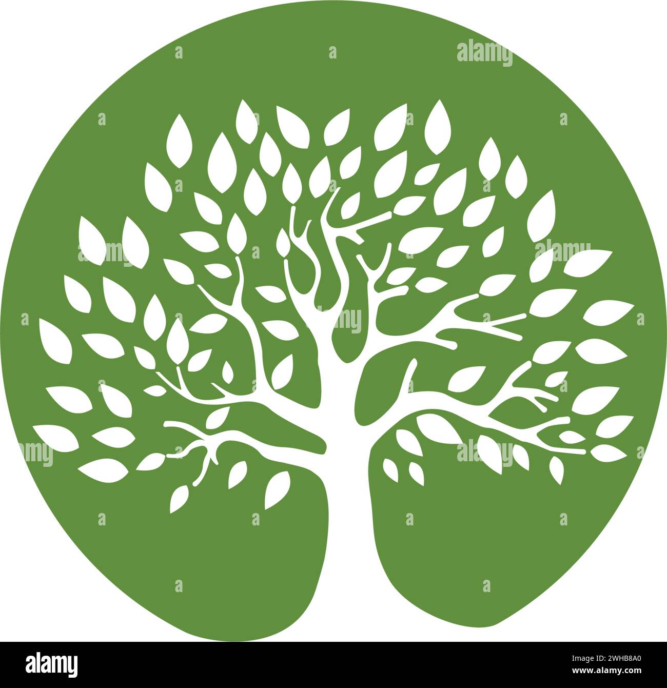 family tree logo template vector illustration Stock Vector Image & Art ...
