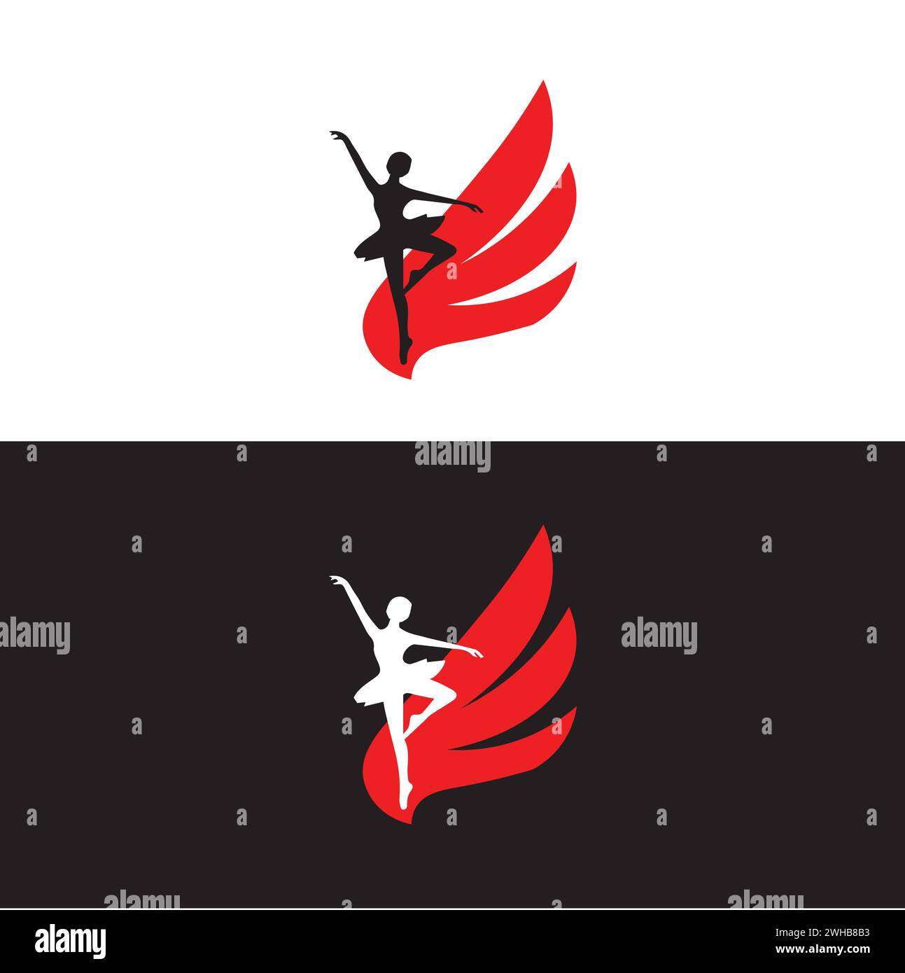 Danceing vector logo.Dancing lady logo Stock Vector Image & Art - Alamy