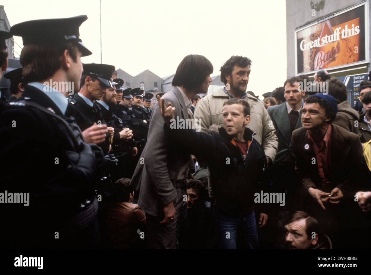 V sign, two finger salute teenage boys vent their anger on passive RUC ...