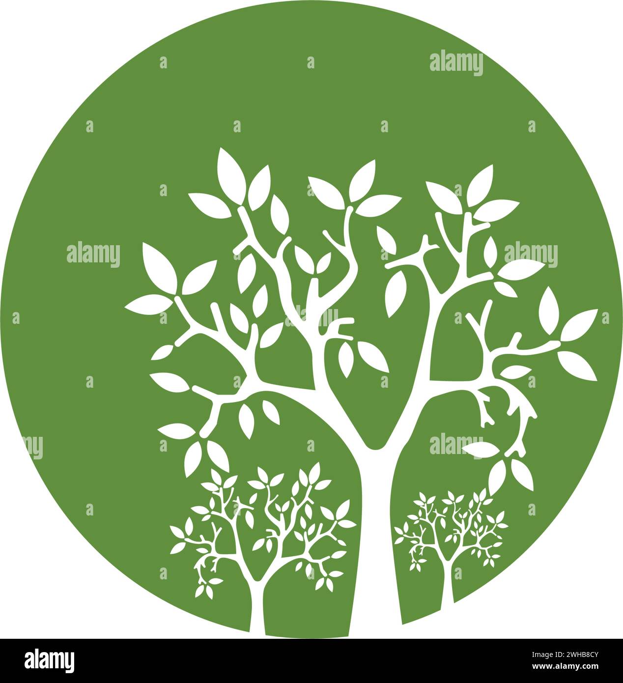 family tree logo template vector illustration Stock Vector Image & Art ...